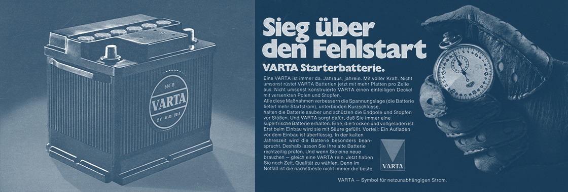 Our History | VARTA Automotive Batteries
